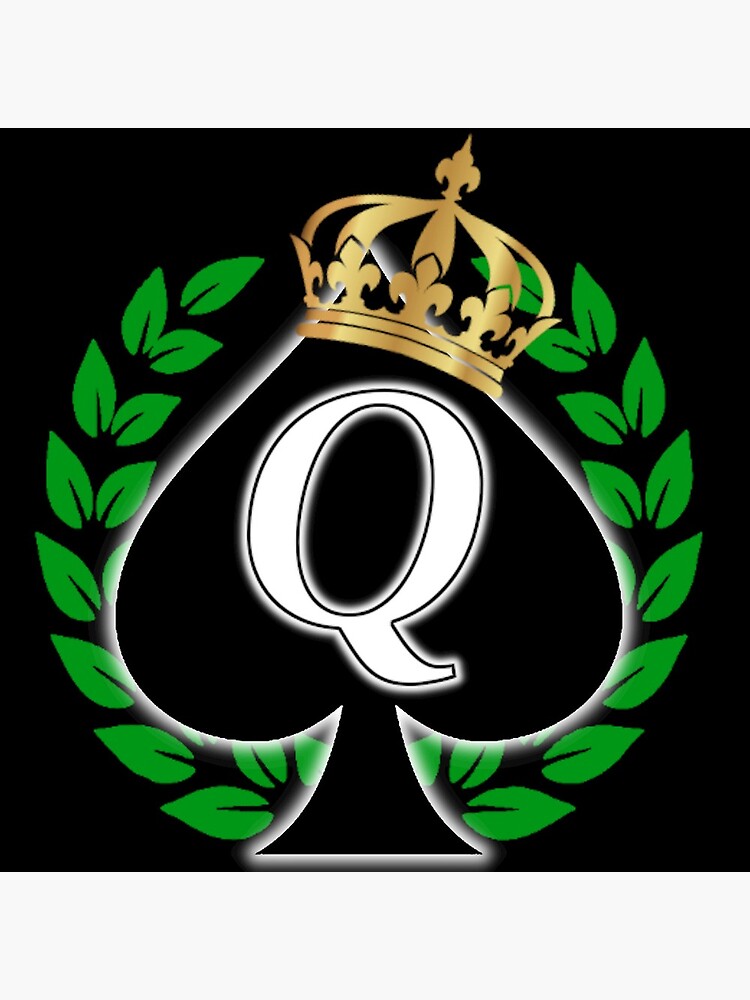 "Queen Of Spades Q (QOS)" Art Print by Black-Queen0 | Redbubble