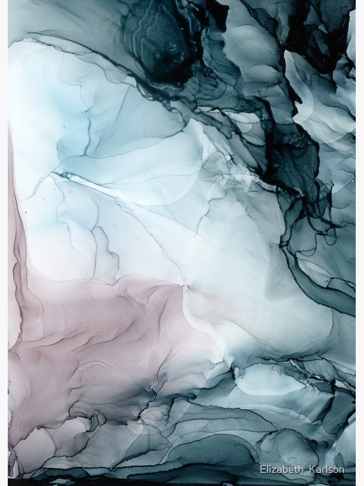 "Blush and Tides Abstract Ocean Flow " Sticker for Sale by LSchulz19 ...