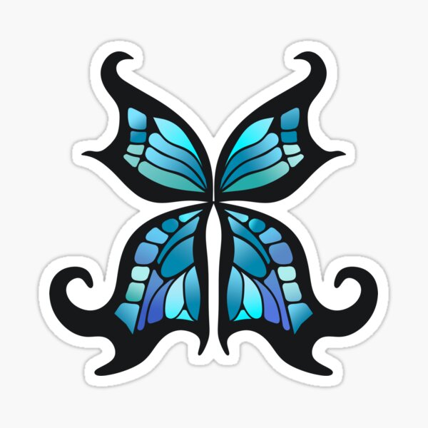 "Blue monarch butterfly " Sticker for Sale by focus-on | Redbubble