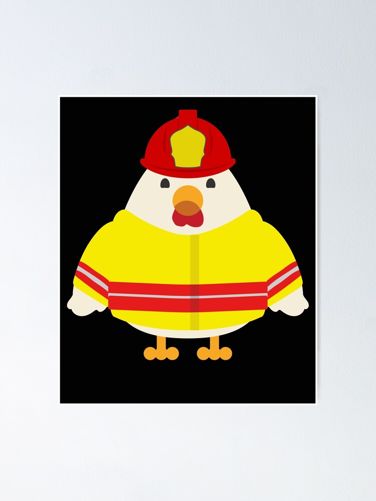 "Firefighter Chicken Firefighter Chicken Comic" Poster for Sale by ...