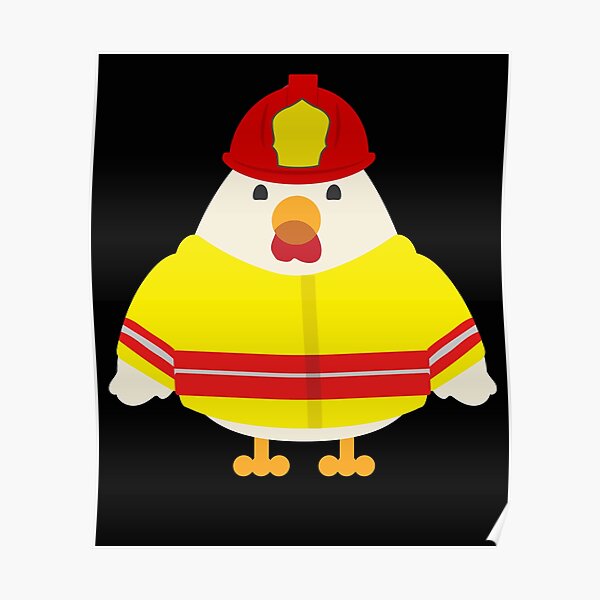 "Firefighter Chicken Firefighter Chicken Comic" Poster for Sale by ...