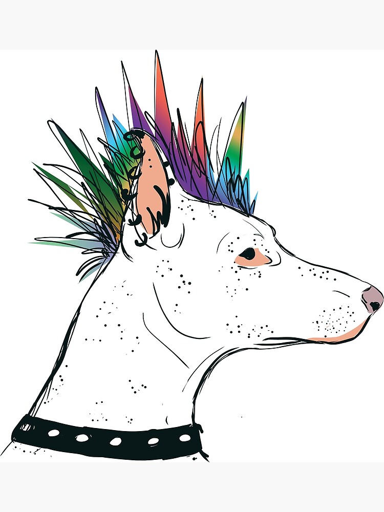 "Punk Rock Dog" Poster for Sale by kapirotex | Redbubble