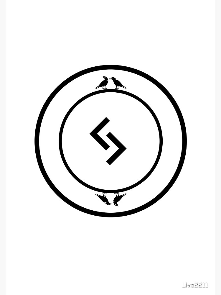 "Jera - Raven White - Norse Rune - Viking Rune - Ancient Alphabet ...