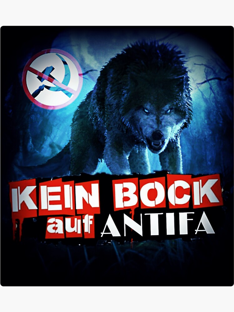 "Anti Antifa" Sticker for Sale by StarDust43 | Redbubble