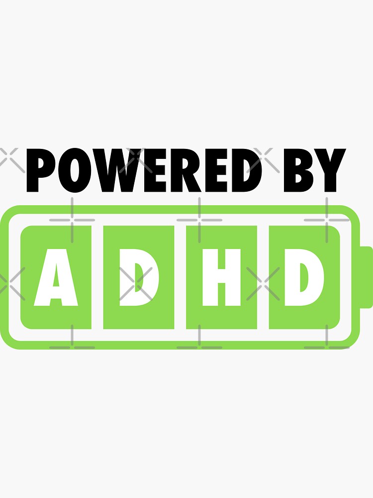 "ADHD is Awesome - Cute ADHD is Awesome Version 7" Sticker by Maxwell05 ...