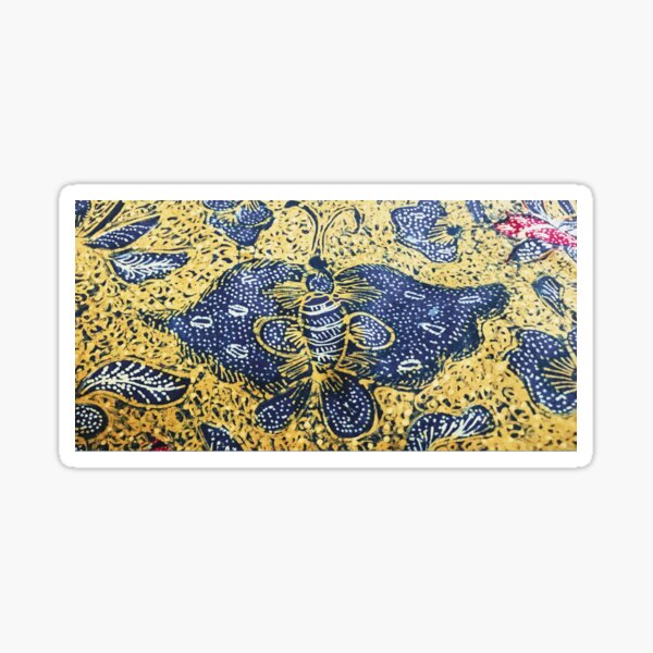 "Vintage Indonesian Batik Butterfly Print" Sticker for Sale by bragova ...