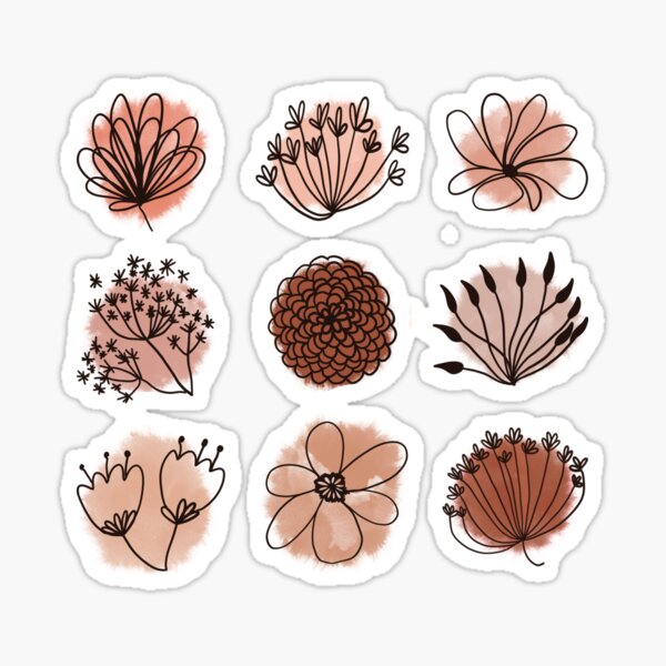 "Boho Flower Pack" Sticker for Sale by elliebass | Redbubble