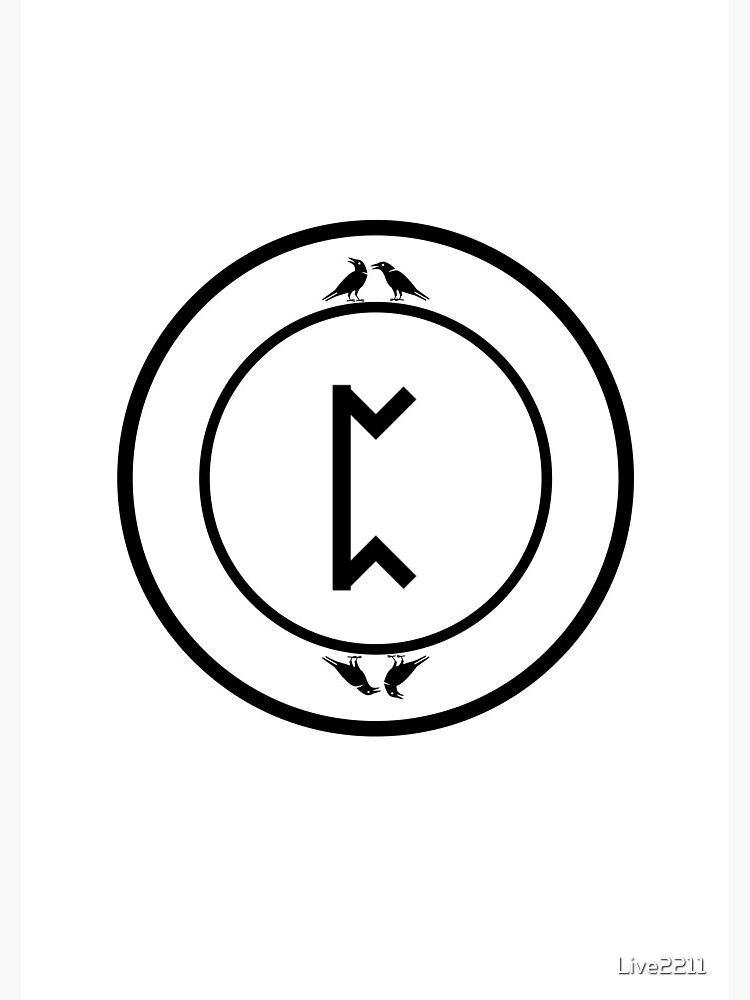 "Perthro - Raven White - Norse Rune - Viking Rune - Ancient Alphabet ...