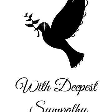 "Loving Memory Of - with Deepest Sympathy Dove" Sticker for Sale by ...
