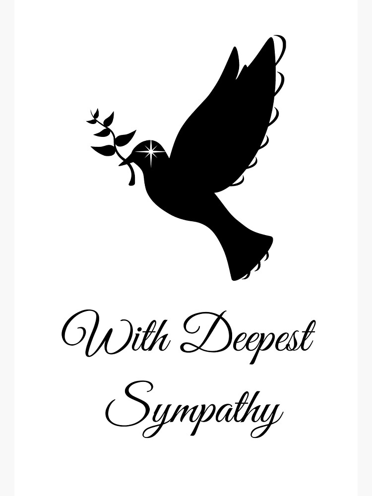 "Loving Memory Of - with Deepest Sympathy Dove" Sticker for Sale by ...