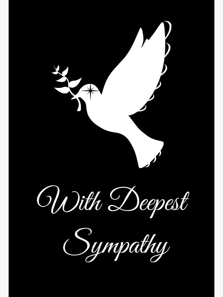 "Loving Memory Of - with Deepest Sympathy Dove" Sticker for Sale by ...