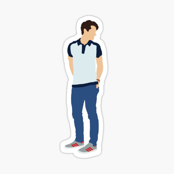 "Aaron Samuels-Mean Girls the Musical Outline" Sticker for Sale by ...