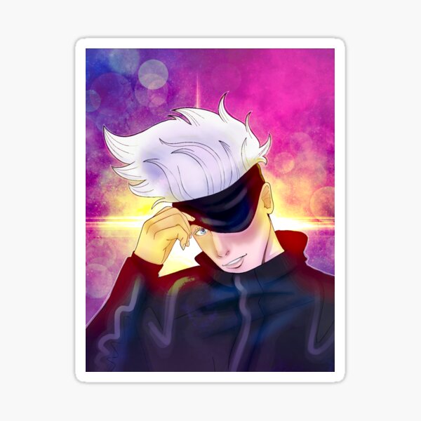 "Gojo Satoru Sensei " Sticker for Sale by Dynasmyth | Redbubble