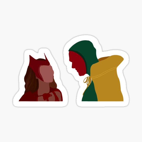"wanda vision halloween " Sticker by isabella-teresa | Redbubble