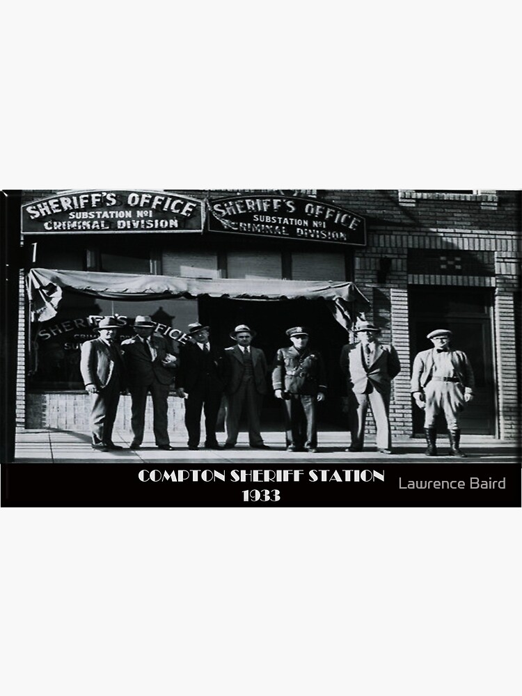 "Compton Sheriff Station " Sticker for Sale by lawrencebaird | Redbubble