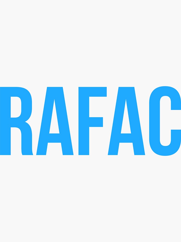 "RAFAC blue on olive green" Sticker for Sale by JW0609 | Redbubble