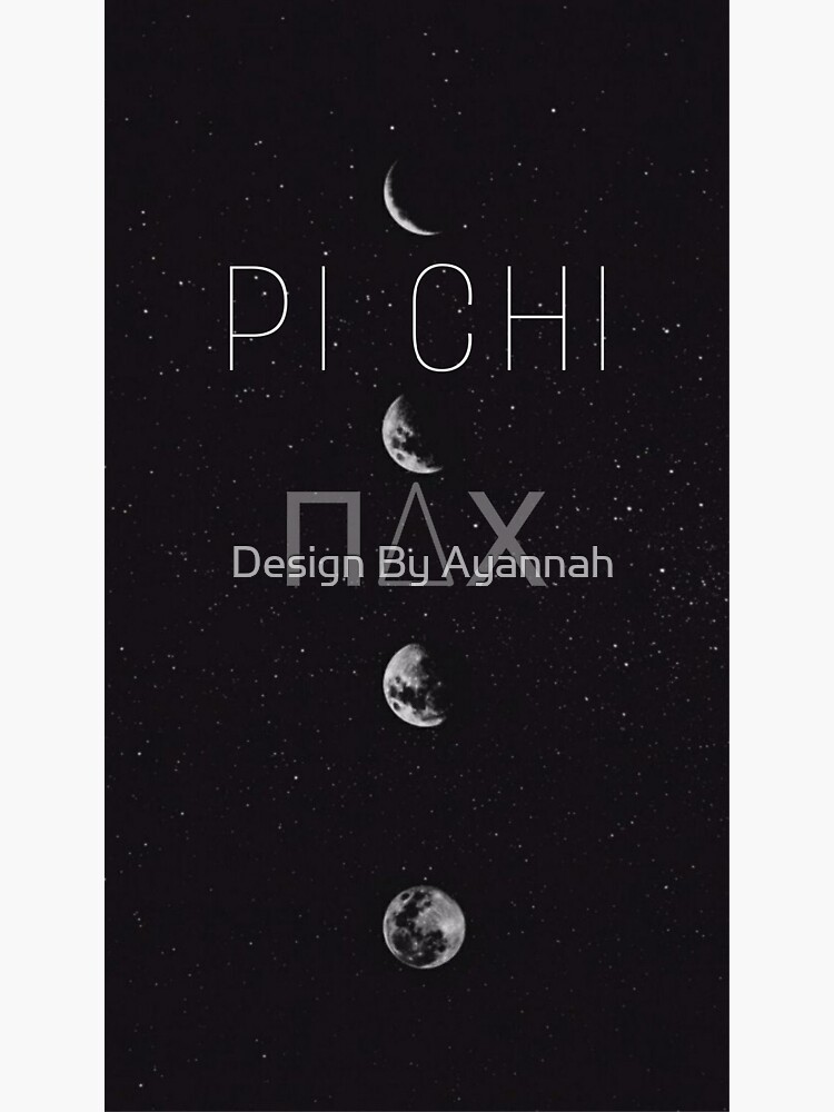 "Pi Delta Chi Moon Phases" Sticker by pine-apple99 | Redbubble