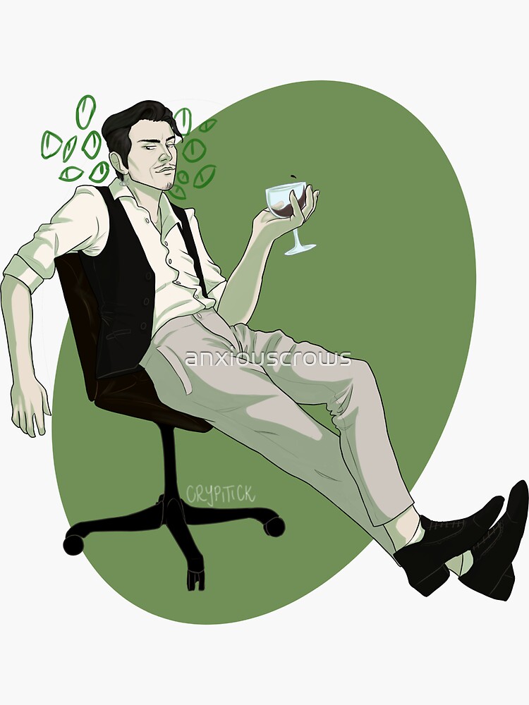 "ELiAs BouChARd" Sticker for Sale by anxiouscrows | Redbubble