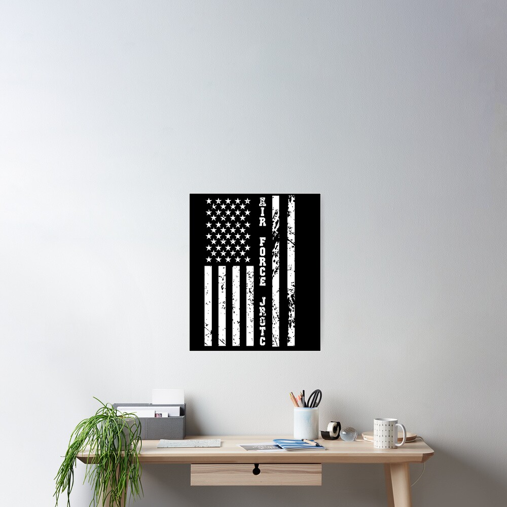 "USAF JROTC American Flag Air Force Junior ROTC USA Flag" Poster by ...