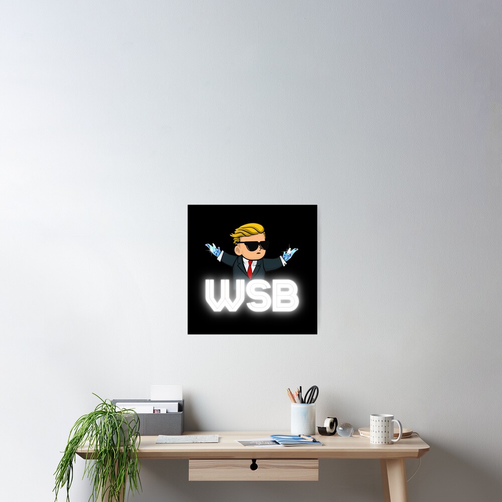 "WSB Kid Diamond Hands WSB Logo" Poster for Sale by lamweixing | Redbubble