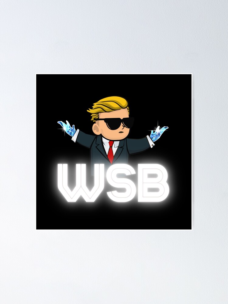 "WSB Kid Diamond Hands WSB Logo" Poster for Sale by lamweixing | Redbubble