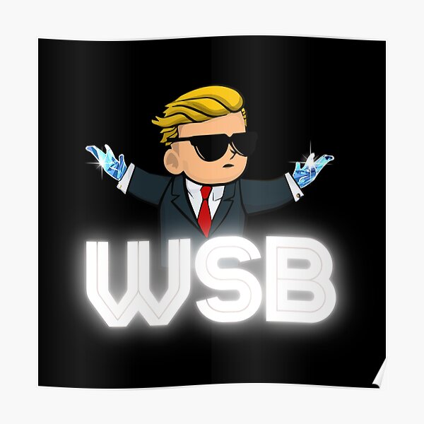 "WSB Kid Diamond Hands WSB Logo" Poster for Sale by lamweixing | Redbubble