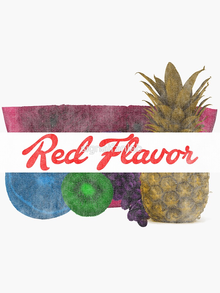 "Red Flavor" Sticker for Sale by signalfanlab | Redbubble
