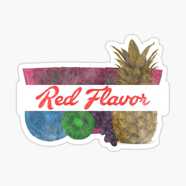 "Red Flavor" Sticker for Sale by signalfanlab | Redbubble