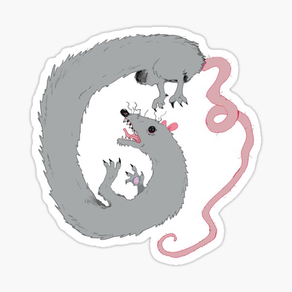 "Stretch Rat" Sticker for Sale by homebrewD | Redbubble