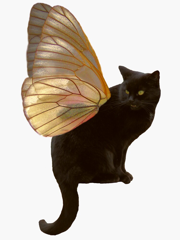"Fairy Cat" Sticker for Sale by bunnipop | Redbubble