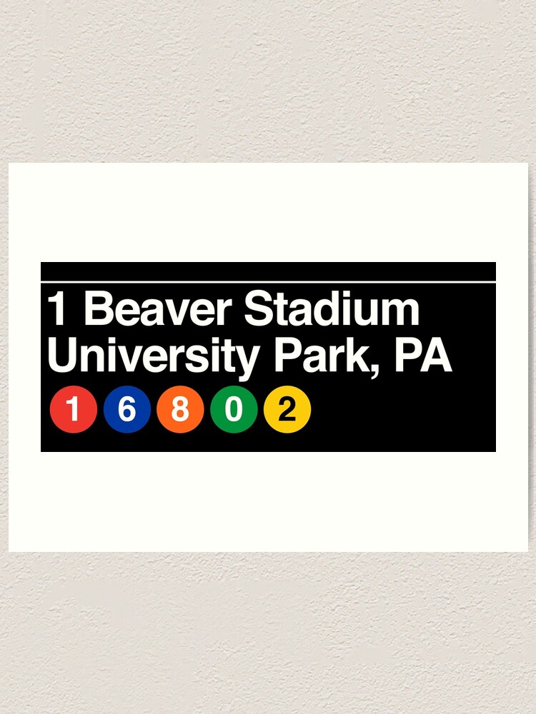 "Beaver Stadium | 1 Beaver Stadium, University Park, PA 16802" Art ...