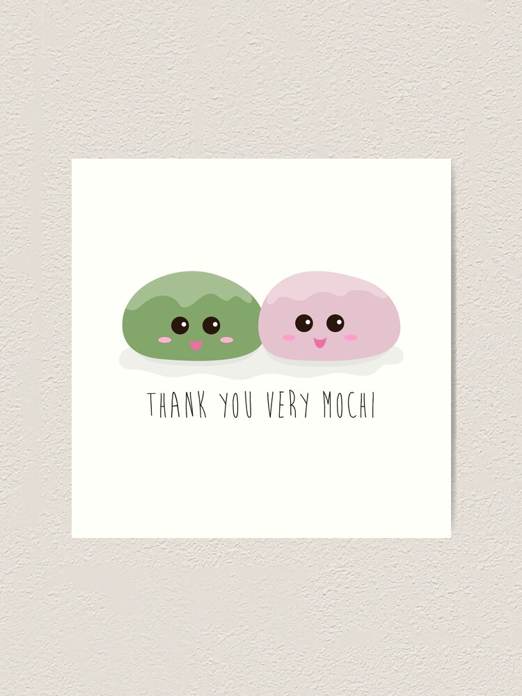 "Mochi Food Pun" Art Print for Sale by heuksuga | Redbubble