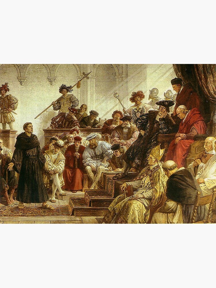 "Martin Luther at Diet of Worms, 1521" Poster for Sale by edsimoneit ...