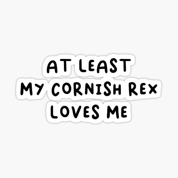 "Cornish Rex Funny Cat" Sticker for Sale by owliedesign | Redbubble