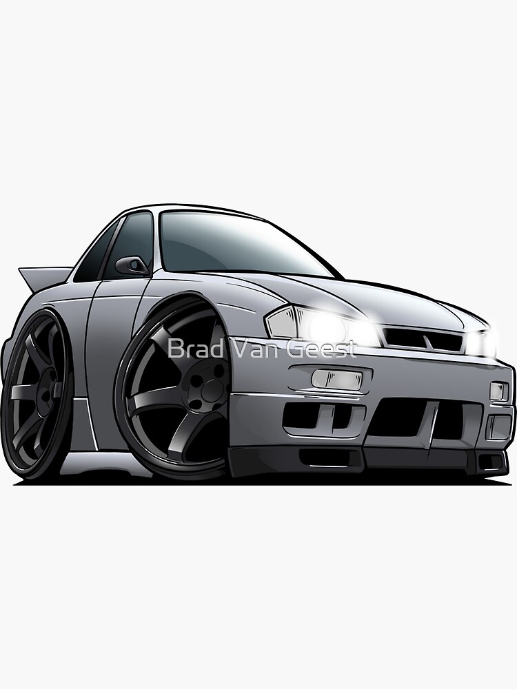 "Nissan S14 Kouki" Sticker for Sale by killustrator | Redbubble