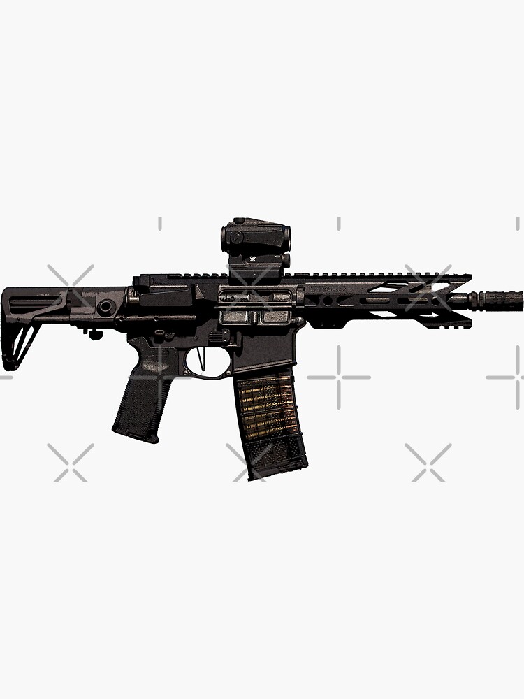 "AR15 Black Pro 2a Carbine Gun" Sticker for Sale by Boy-Mom-Shop ...