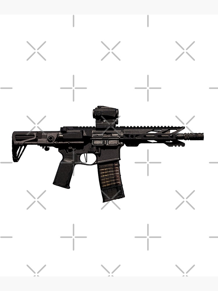 "AR15 Black Pro 2a Carbine Gun" Art Print by Boy-Mom-Shop | Redbubble