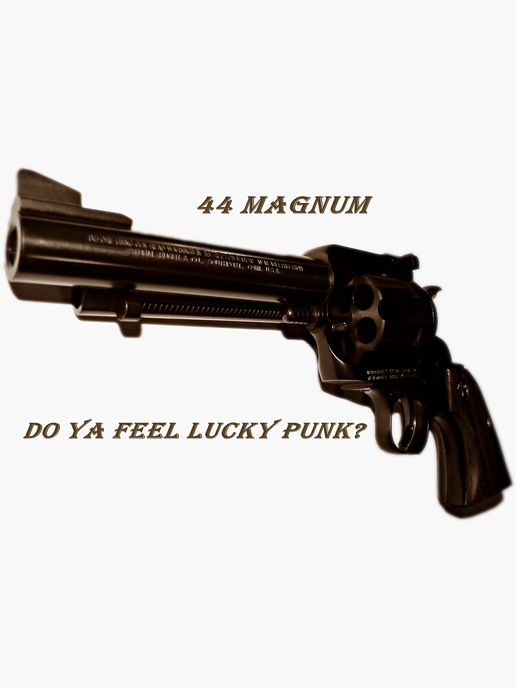 "44 Magnum" Sticker for Sale by David Dehner | Redbubble