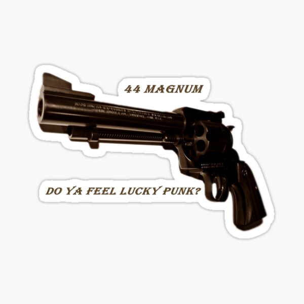 "44 Magnum" Sticker for Sale by David Dehner | Redbubble