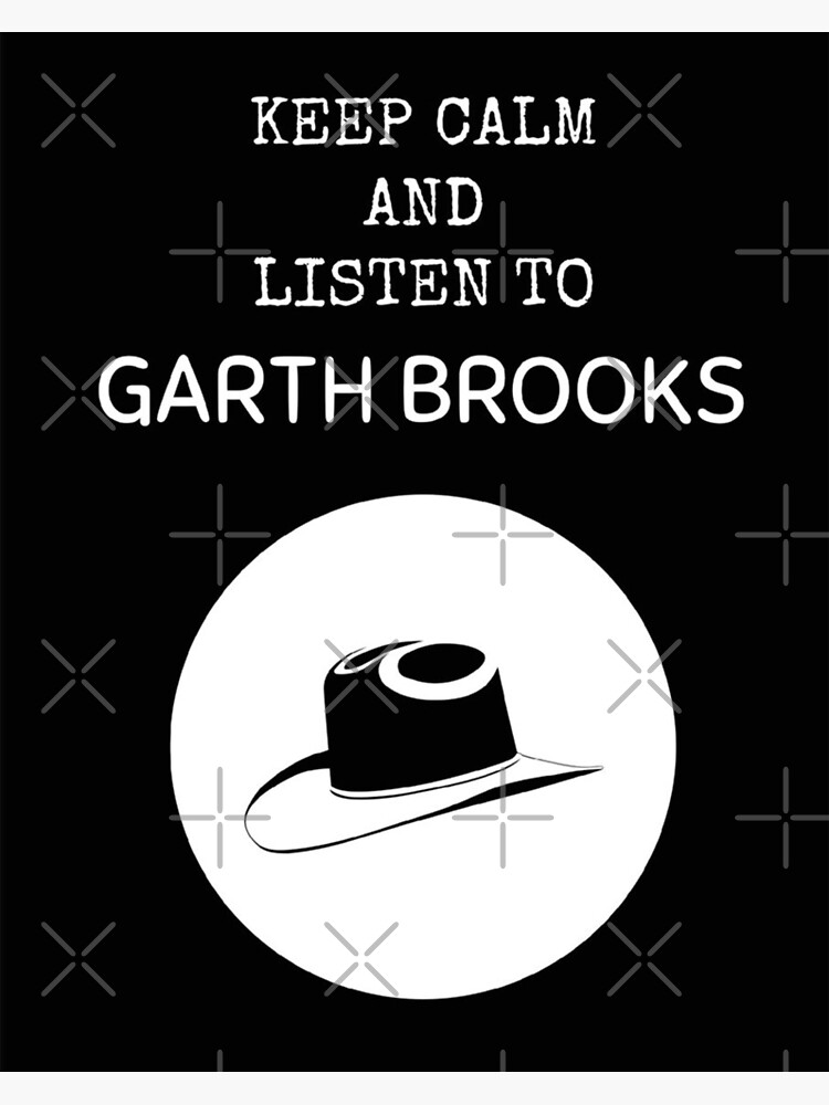 "GARTH BROOKS LOGO MIREL 2" Poster for Sale by ebrouardw | Redbubble