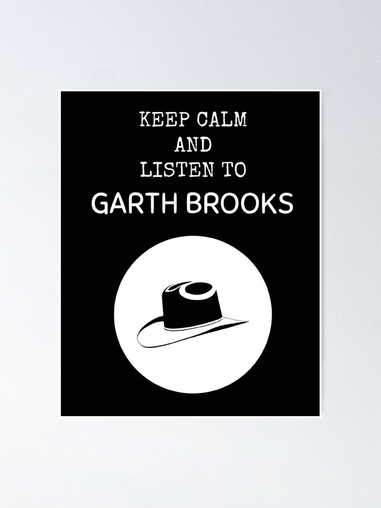 "GARTH BROOKS LOGO MIREL 2" Poster for Sale by ebrouardw | Redbubble