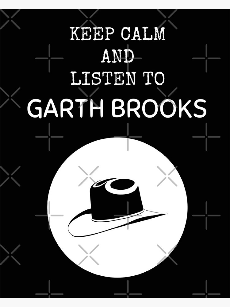 "GARTH BROOKS LOGO MIREL 2" Sticker by ebrouardw | Redbubble