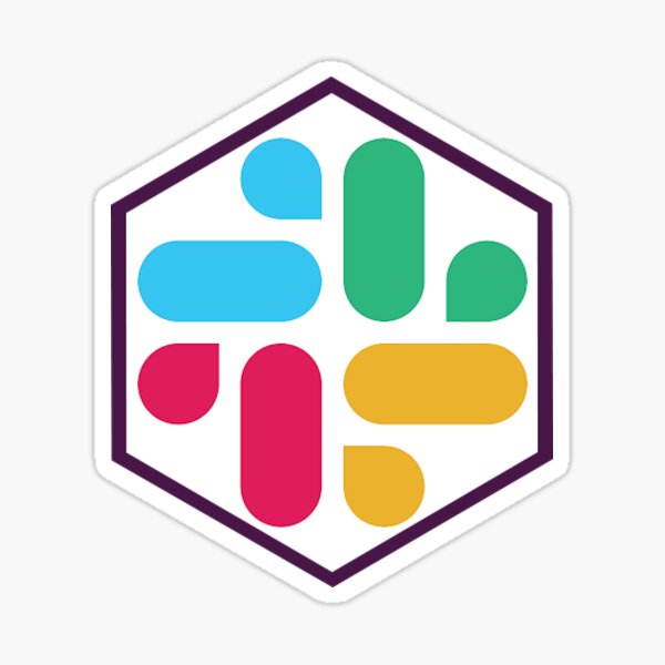 "Slack Hexagon" Sticker for Sale by JFKsStickers | Redbubble