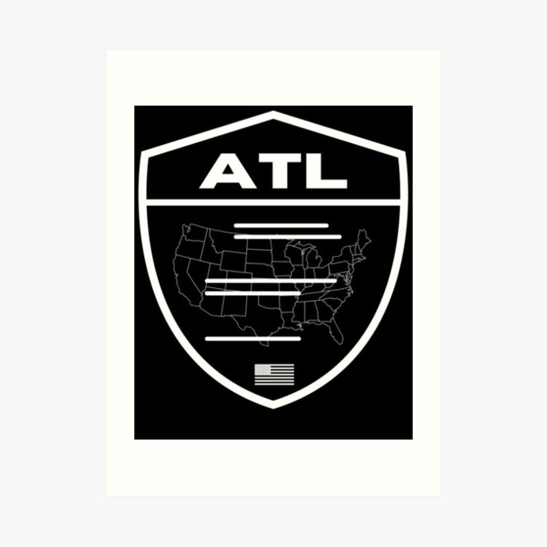 "Hartsfield-Jackson Atlanta International Airport (ATL) Crest" Art ...