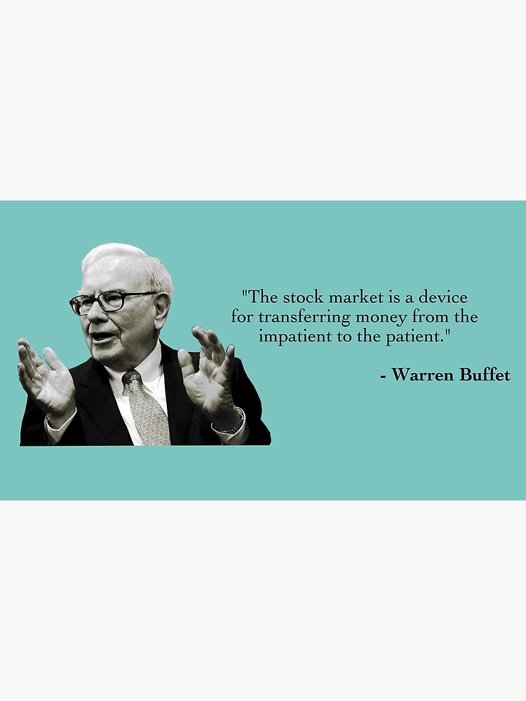 Lámina fotográfica «WARREN BUFFET 'Impaciente con el paciente' - Phil ...