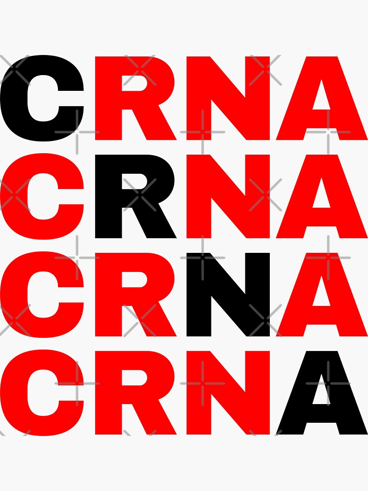 "Crna - Crna Word Stack In Red And White Color" Sticker for Sale by ...