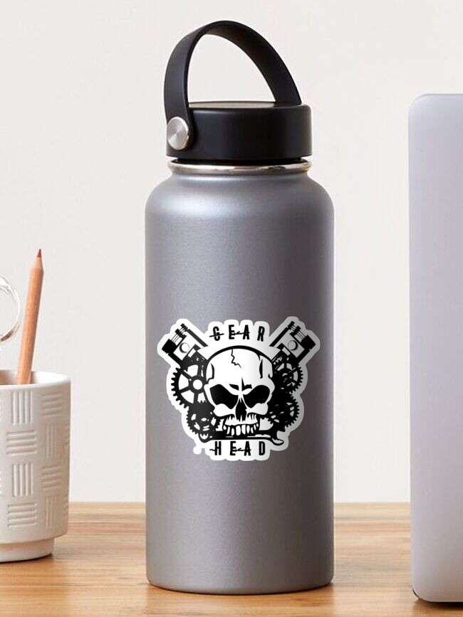 "Gear Head" Sticker for Sale by lenz30 | Redbubble
