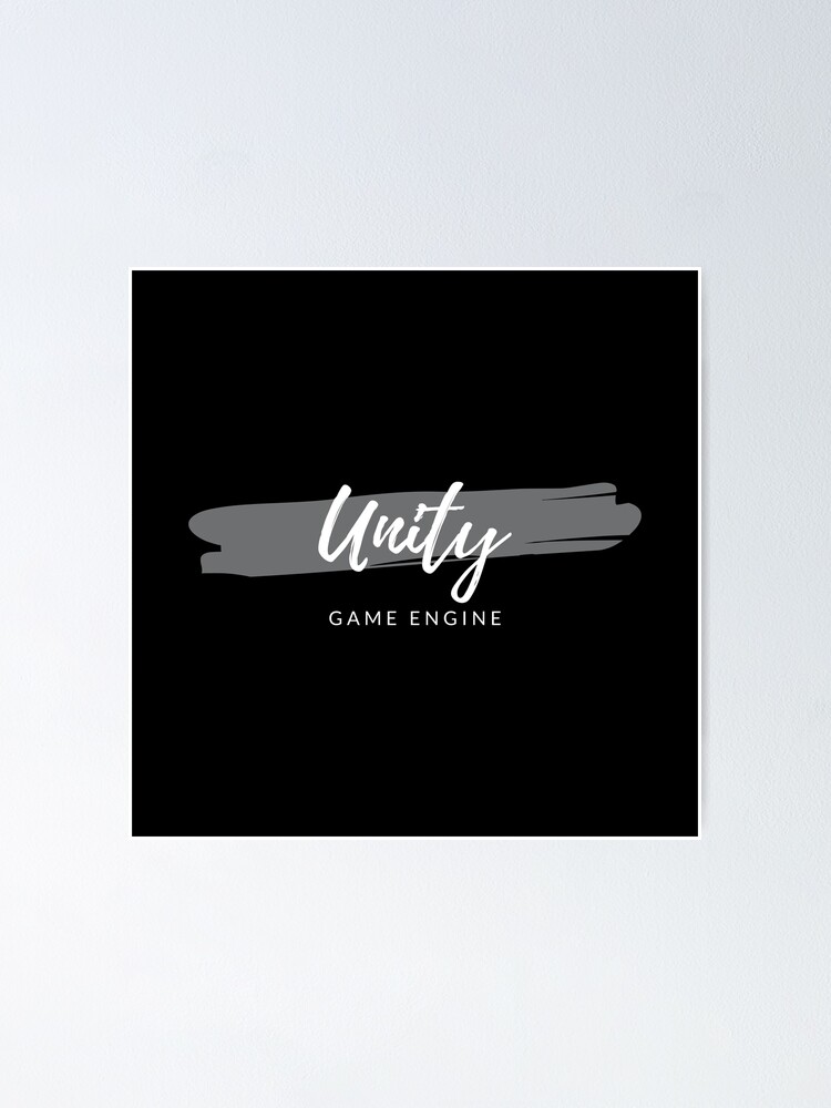 "Unity Game Engine Paint Smear" Poster for Sale by codewearIO | Redbubble