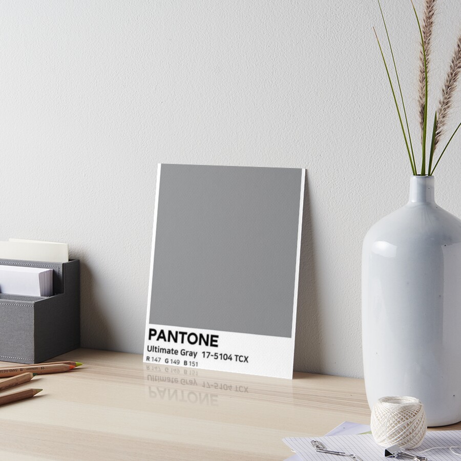 Lámina rígida «Color Pantone del año 2021 Ultimate Grey» de ...