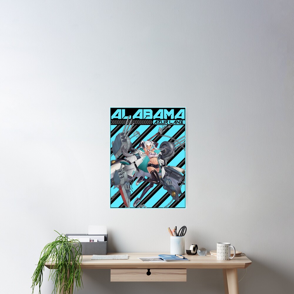 "AZUR LANE ALABAMA" Poster for Sale by VotreVPX | Redbubble